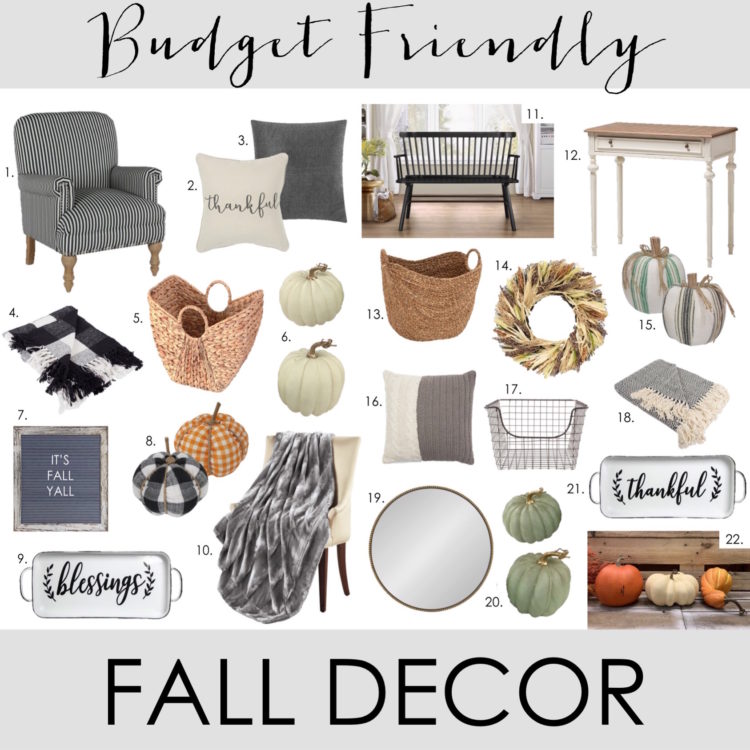 Fall Home Decor: Budget Friendly Items to get Your Home Ready for Fall.