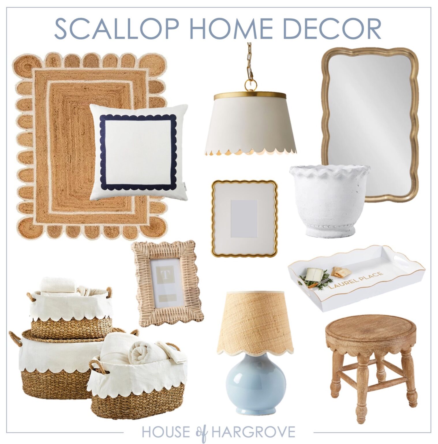 Scallop Home Decor - House of Hargrove
